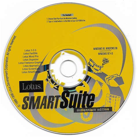Lotus Smartsuite Millennium Edition 90 Lotus Development Corporation