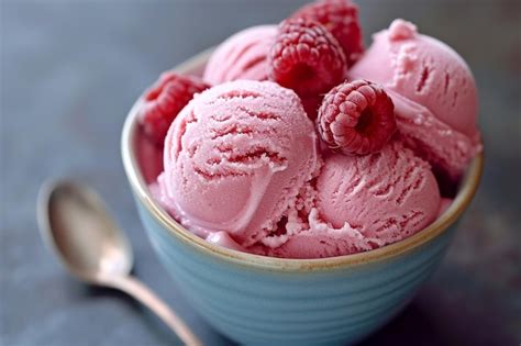 Premium Photo Delicious Raspberry Ice