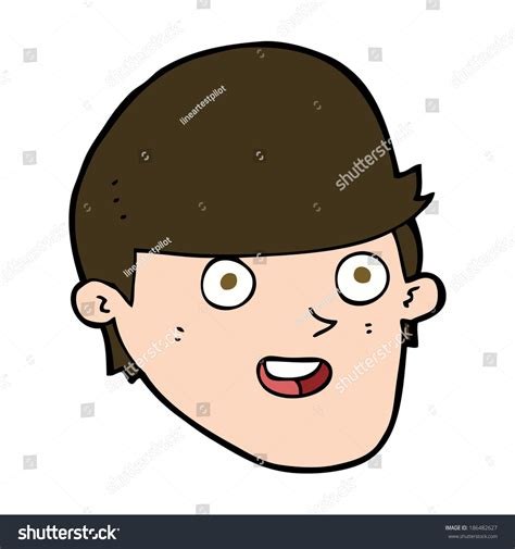 Cartoon Man Big Chin Stock Vector Royalty Free 186482627