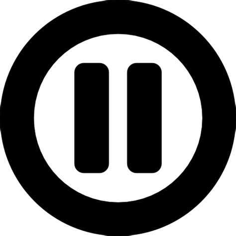 Pause Button Free Multimedia Icons
