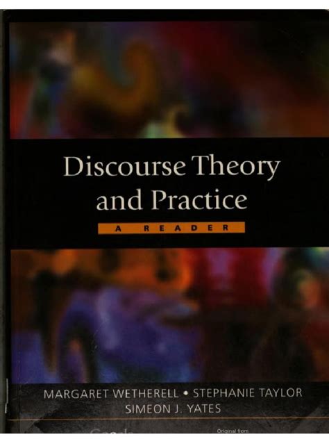 Discourse Theory And Practice A Reader Wetherell Pdf