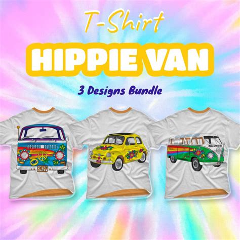 Hippie Van Svg T Shirt Designs Bundle Masterbundles
