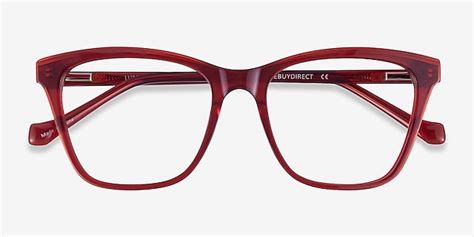 Luminescence Cat Eye Iridescent Red Glasses For Women Eyebuydirect