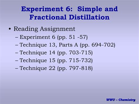 Ppt Experiment 6 Simple And Fractional Distillation Powerpoint Presentation Id 562749