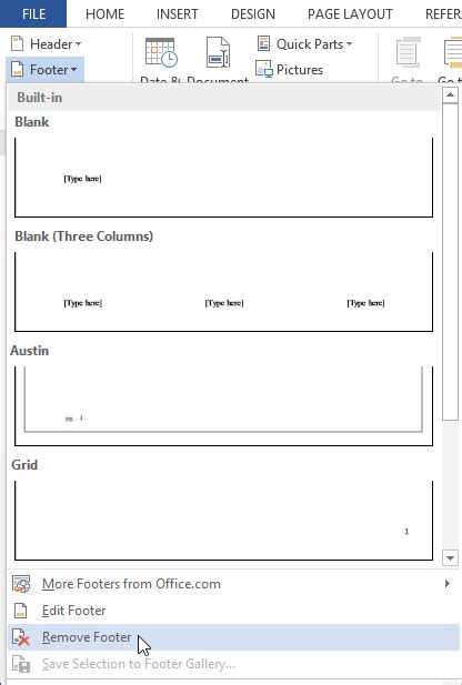 Word Headers Footers And Page Numbers