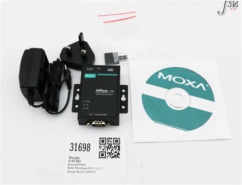 31698 MOXA 1 PORT SERIAL DEVICE SERVER NEW NPORT 5150 J316Gallery