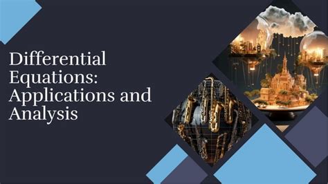 Differential Equations Applications And Analysispdf Technology