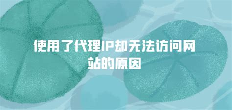 使用了代理ip却无法访问网站的四个原因 知乎