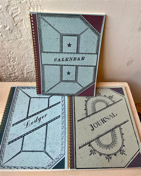 Old School Ledger Notebooks Parcel