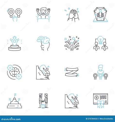 Design Phase Linear Icons Set Ideation Conceptualization