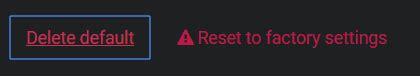 Clearing Custom Default Settings Of Interface Modules