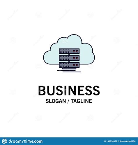 Cloud Storage Computing Data Flow Flat Color Icon Vector Stock Vector Illustration Of