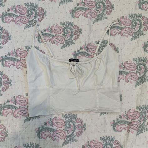 Brandy Melville Jennifer Tank In White Fits Like Depop