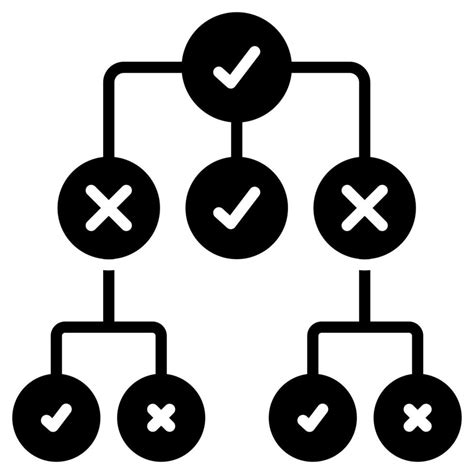Decision Tree Icon Line Vector Illustration 37328717 Vector Art At Vecteezy