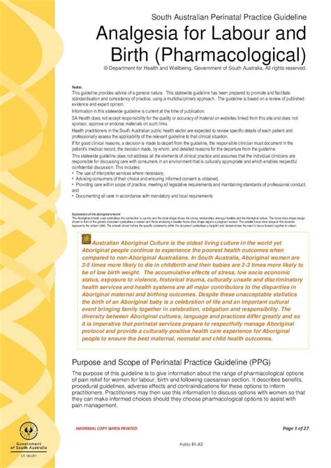 Pdf Analgesia For Labour And Birth Pharmacological South