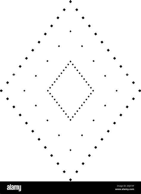 Tracing Rhombus Shape Symbol Dashed And Dotted Broken Line Element For Preschool Kindergarten