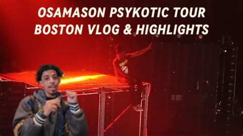 Osamason Turned Boston Psykotic 🔥 Tour Vlog Concert Highlights
