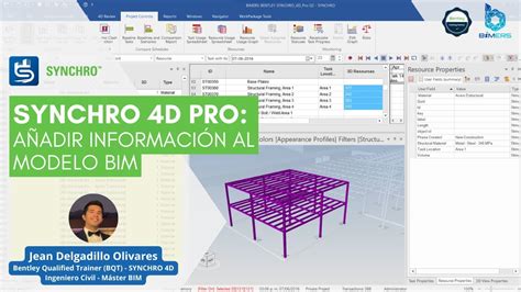 🟢 Synchro 4d Pro Añadir Información Al Modelo Bim Campos De Usuario User Field Bimers