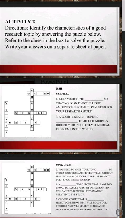 ACTIVITY 2 Directions Identify The StudyX