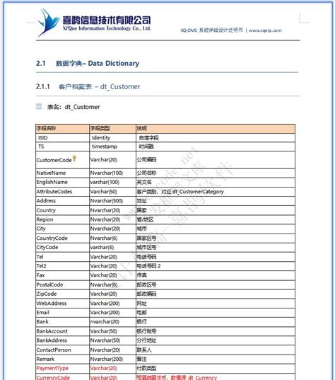 Xqoms喜鹊软件内外贸贸易订单管理系统详细设计说明书docx下载软件文档cs框架网