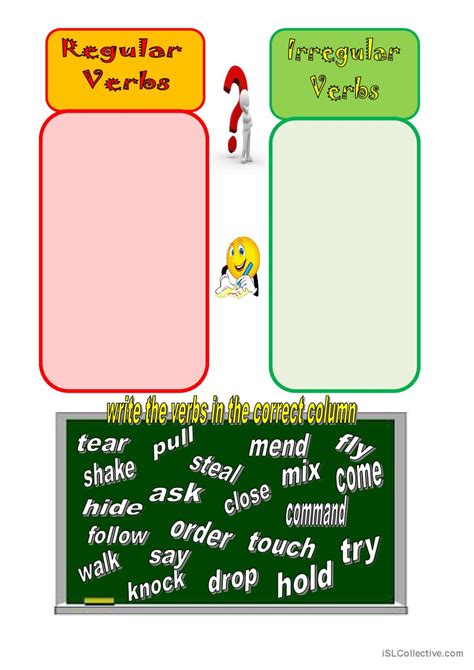 Exercise Regular And Irregular Verbs Fdplearn