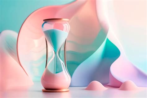Premium Photo Hourglass On An Abstract Background In The Desert