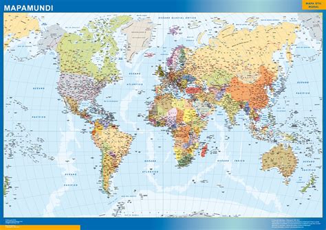 Mapa Mundo Mapas Murales De España Y El Mundo