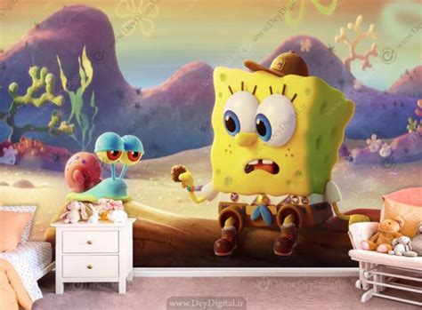 قیمت و خرید پوستر اتاق پسر طرح باب اسفنجی در رستوران آقای خرچنگ Ba 4733 چاپ دی تولید کننده