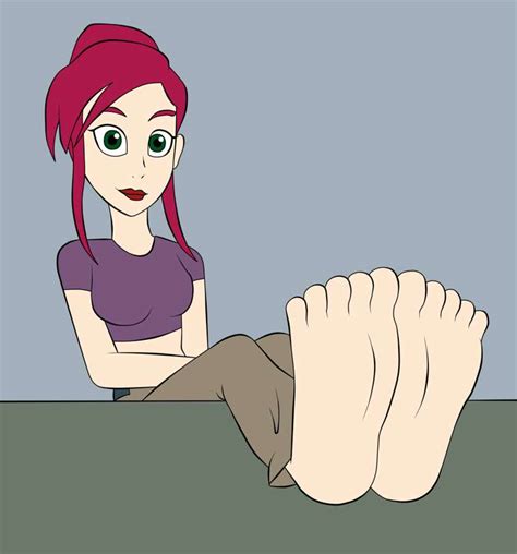 Full Color Feet Pose April Oneil By Jerrydestroyer From Patreon