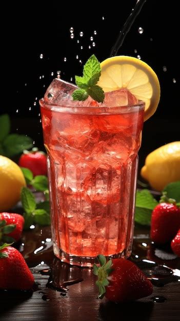Premium Ai Image Refreshingglassof Juice Uhd Wallpaper