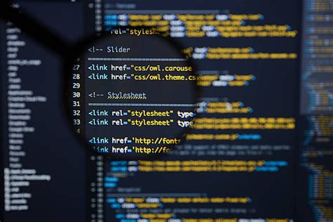 Abstract Programming Workflow Actual Html Code Development On Screen