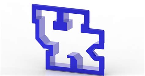 Interlock Block Uk Cookie Cutter Etsy