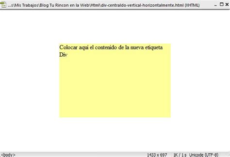 Centrar Un Elemento Div Horizontal Y Verticalmente Con Css Y