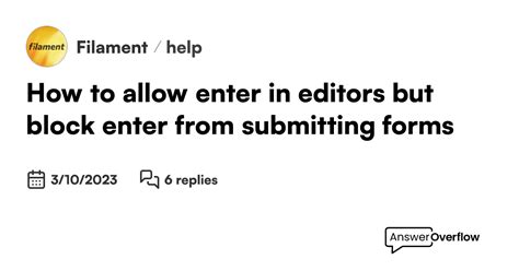 How To Allow Enter In Editors But Block Enter From Submitting Forms
