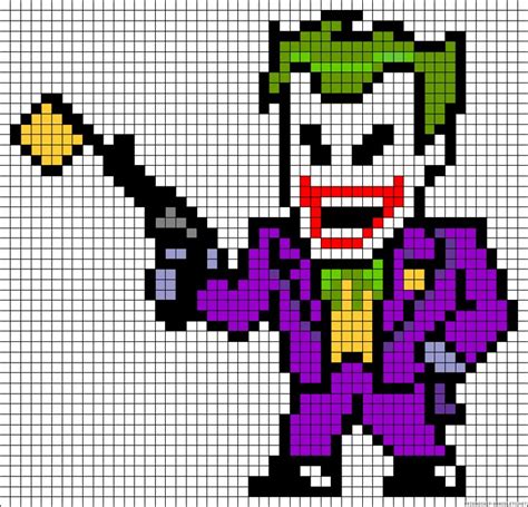 A30399 Friendship Joker Pixel Art Pixel Art Pattern