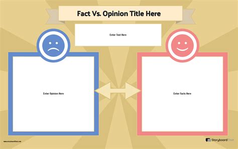 New Create Page Fact Vs Opinion Template 5 Storyboard