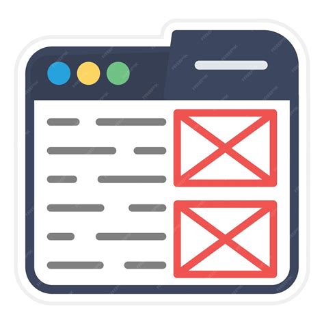 Premium Vector Wireframe Sketching Line Illustration