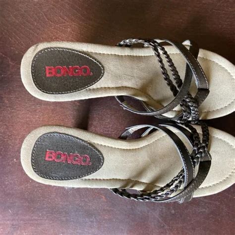 Vintage Bongo Heel Strap Sandal Size 65 Vintage Depop