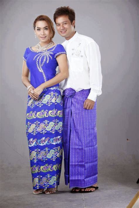 Burmese Costume And Luntaya Acheik Myanmar Dress Design Traditional