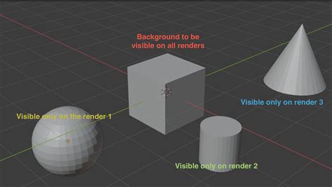 disable object render locally lighting and rendering blender