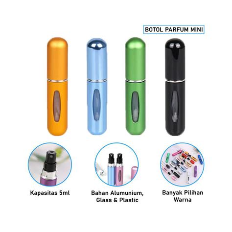 Jual Botol Parfum Mini Macca H458 5ml Botol Parfum Aluminium Botol Parfum Isi Ulang 5 Ml Mini