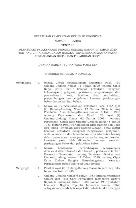 PDF Undang Undang Nomor Tahun Lembaran Negara Republik