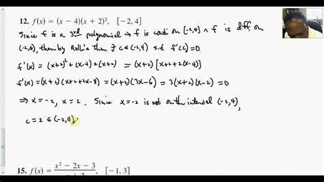 Rolle S Theorem YouTube