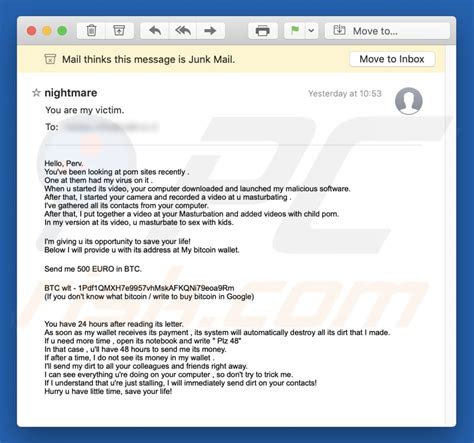 Hello Perv Email Scam Removal And Recovery Steps Updated