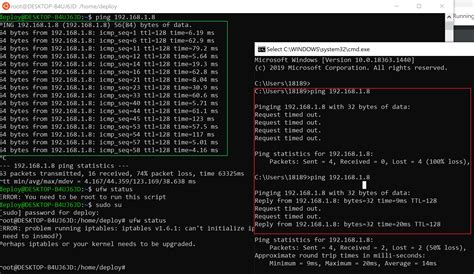 Networking Packets Loss Inside LAN For Windows 10 With Ubuntu Sub