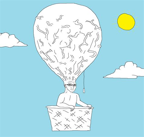 Wojack With Hot Air Balloon Head Tfw Too Intelligent 2smart Know