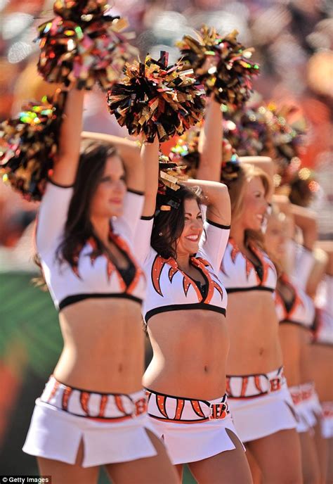 History Of Nfl Cheerleader Uniforms And Their Hairstyles Daily Mail
