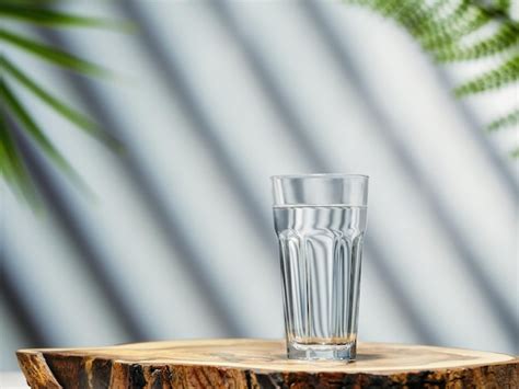 Premium Photo Glass Of Clean Water On Natural Background