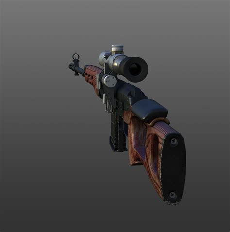 Dragunov Sniper Rifle Polycount