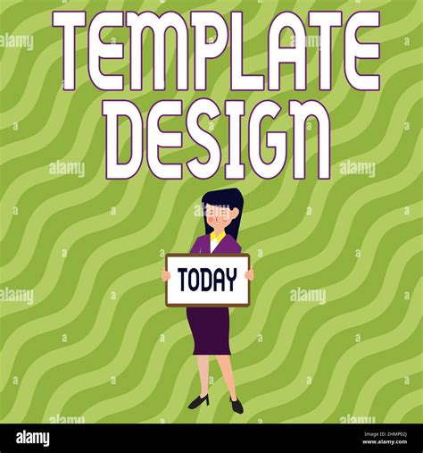 Conceptual Display Template Design Business Idea An Overall Layout Or Blueprint With A Format